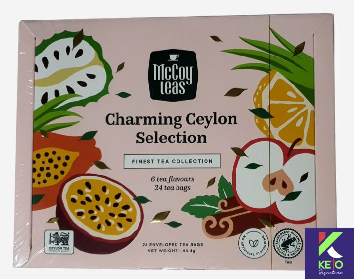 McCoy Charming Ceylon Collection / 6 Flavored Teas / 24 Enveloped Tea Bags | Lazada PH