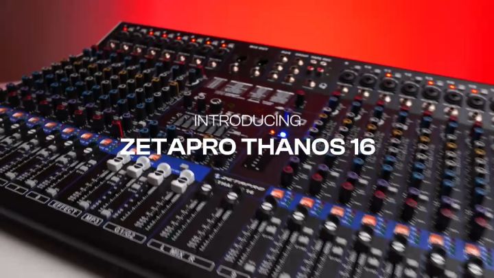MIXER AUDIO ZETAPRO THANOS 16 / THANOS16 Mixer 16 Channel Thanos-16 ...