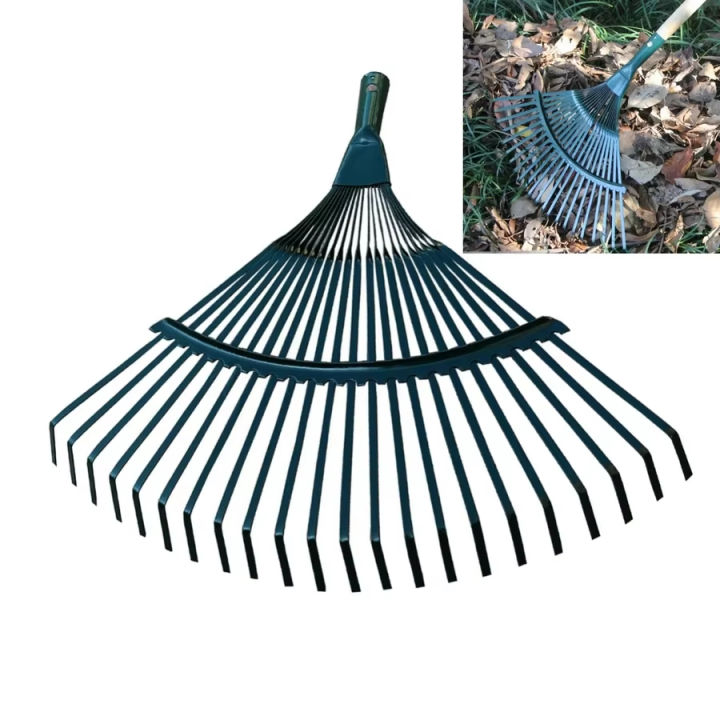 Garden Leaf Rake Head 22-tooth Garden Rake Replacement Telescopic ...