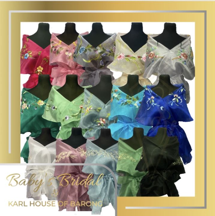 Modern Filipiniana Overlap/ Wrap Around (Painting and Embroidered ...