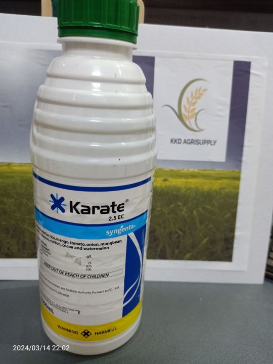 KARATE 2.5EC 1LITER (SYNGENTA) INSECTICIDE FOR RICE,CORN,COTTON,TOBACCO ...