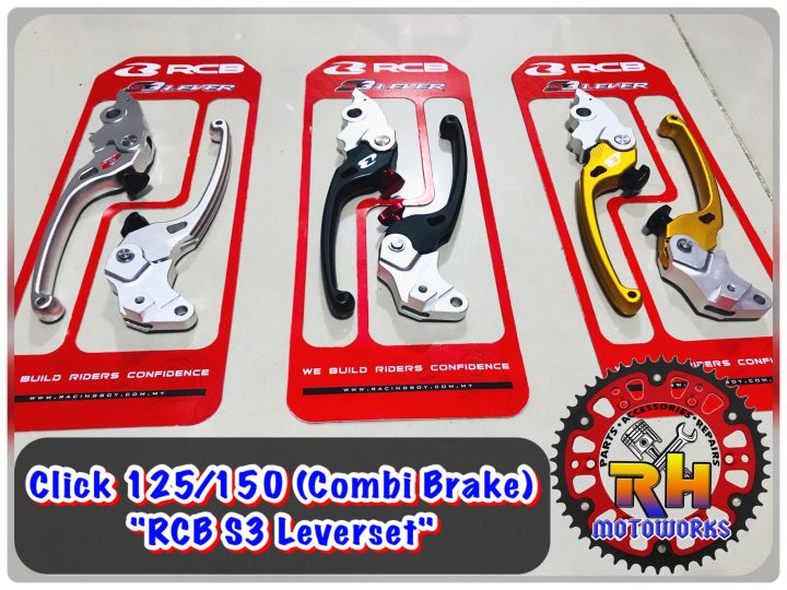 Click 125/150 RCB S3 Lever set (COMBI-BRAKE) | Lazada PH
