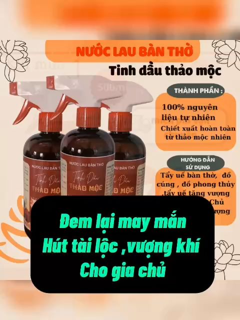 Tinh Dầu Thảo Mộc Quý - Tẩy Uế bàn thờ,,mang lại vượng khí cho gia chủ ...