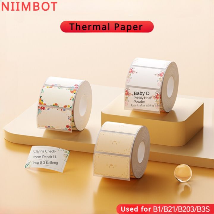1 Roll NIIMBOT B21/B203/B3S/B1 Label Stickers, Cartoon Date Stickers, Price Stickers, Waterproof ...