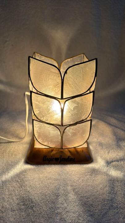 Lampshade Capiz leaf (s)free bulb w/Laser engraved | Lazada PH