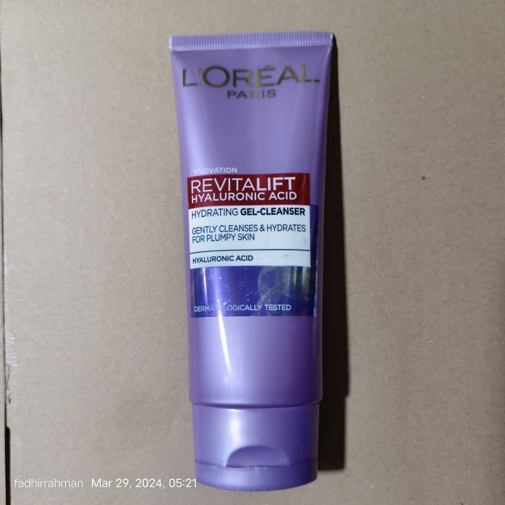 l'oreal paris revitalift hyaluronic acid gel cleanser 100ml | Lazada Indonesia
