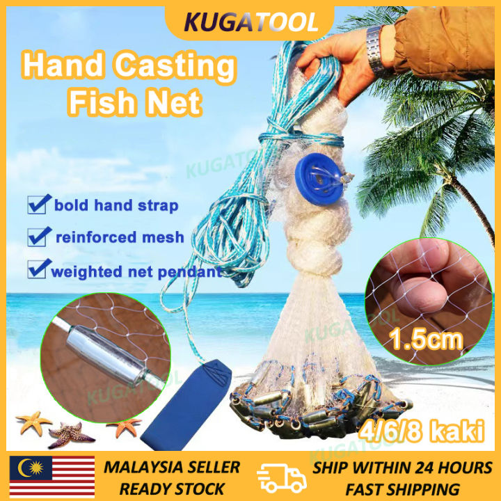 【KUGATOOL】🔥Malaysia In Stock🔥 jaring ikan fishing net fish net hand ...