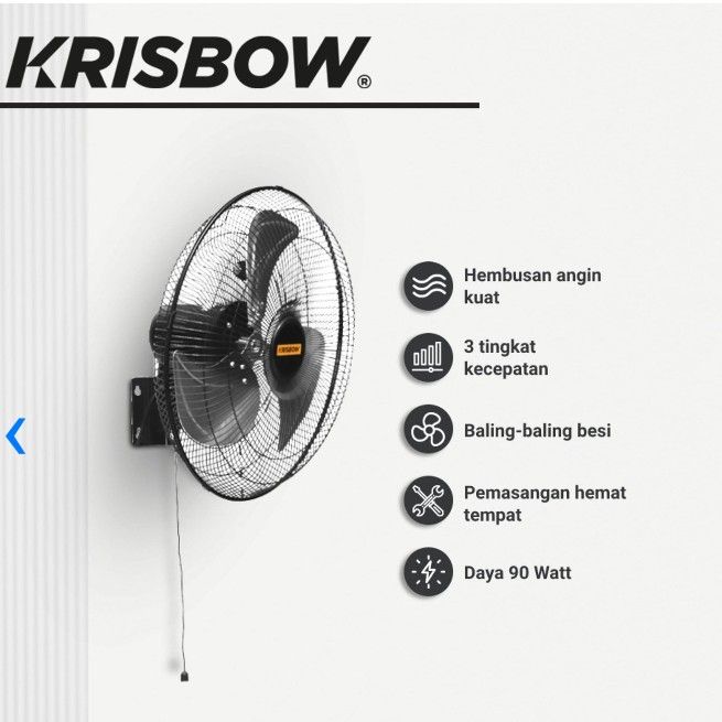 krisbow Kipas Angin Dinding 16 Inch Original | Lazada Indonesia