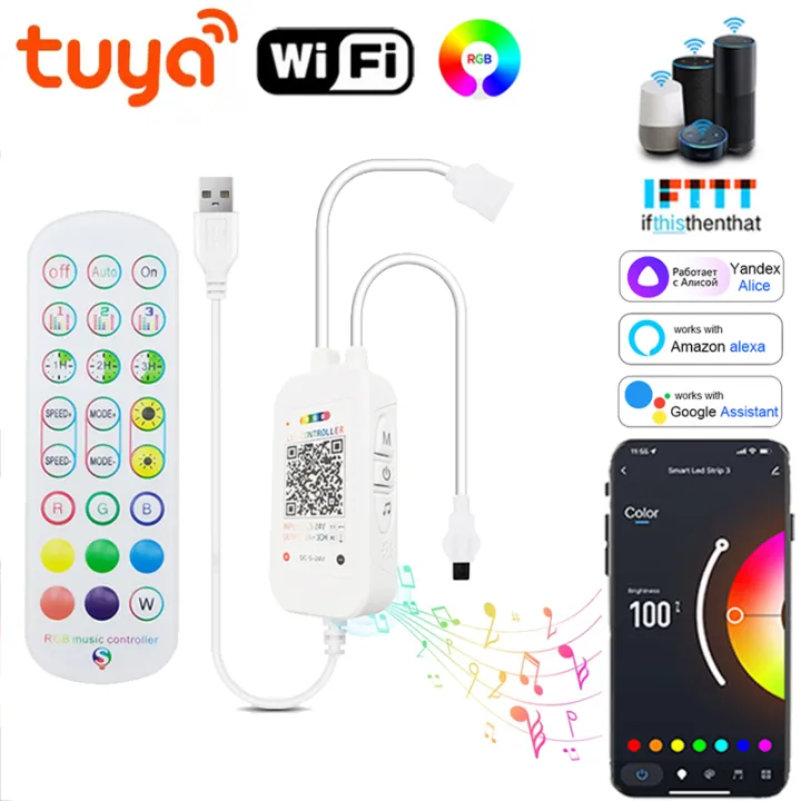 USB Wifi Rgb Controler 5V 4 Pin Tuya Rgb Led Controller Bluetooth Rgb ...