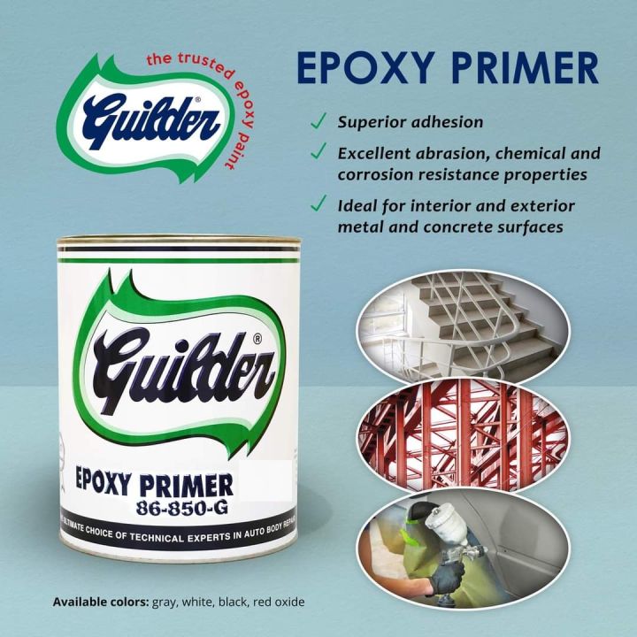 GUILDER Epoxy Primer Red Oxide with catalyst (1 liter) | Lazada PH