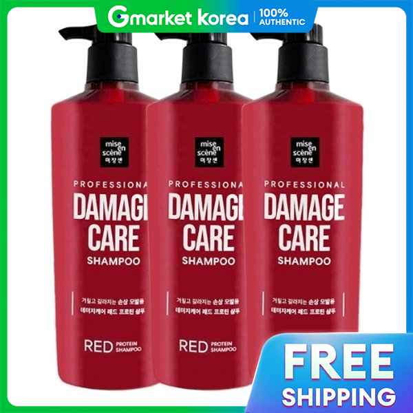 Mise En Scene | Mise-En-Scène Damage Care Red Protein Shampoo 680ml X3 ...