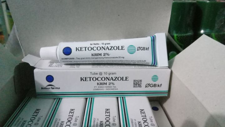 Salep Gatal Ketoconazole KF dan Mulia 10 gr - salep untuk meredakan kulit gatal akibat jamur dan ...