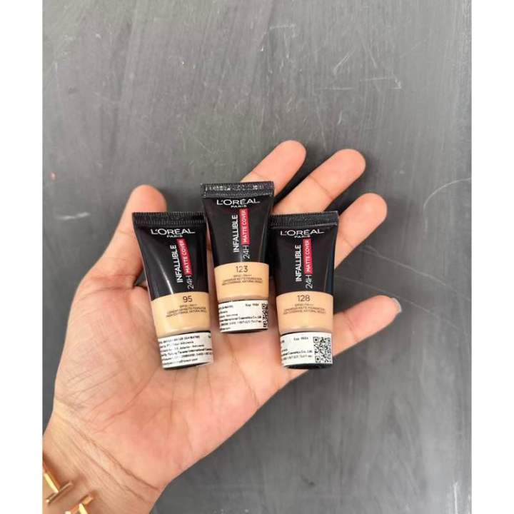 Loreal infallible 24hr matte cover foundation mini size | Lazada Indonesia