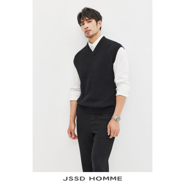 Jssd Homme เสื้อกั๊กฝ้ายเส้นใยแบบยาวแบบใหม่สำหรับฤดูใบไม้ร่วงและฤดูหนาว ...