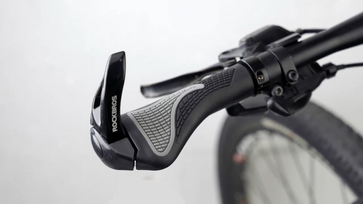 MATE 1 Pair Ergonomic Bike Grips Bicycle Grips Rubber Integrated ...