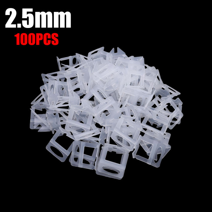 100Pcs Tile Leveling System Clips Tile Spacers 1/1.5/2/2.5MM for ...