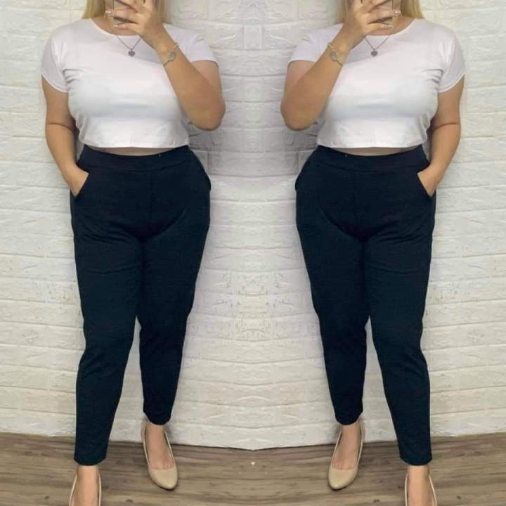 Plus Size Women Trouser Pants 34-40 Waist | Lazada PH