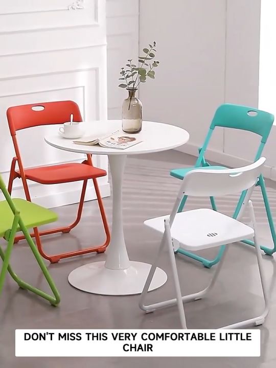 DIODIY Plastic Folding Chair Dining Chair Coffee Chair Study Chair ...