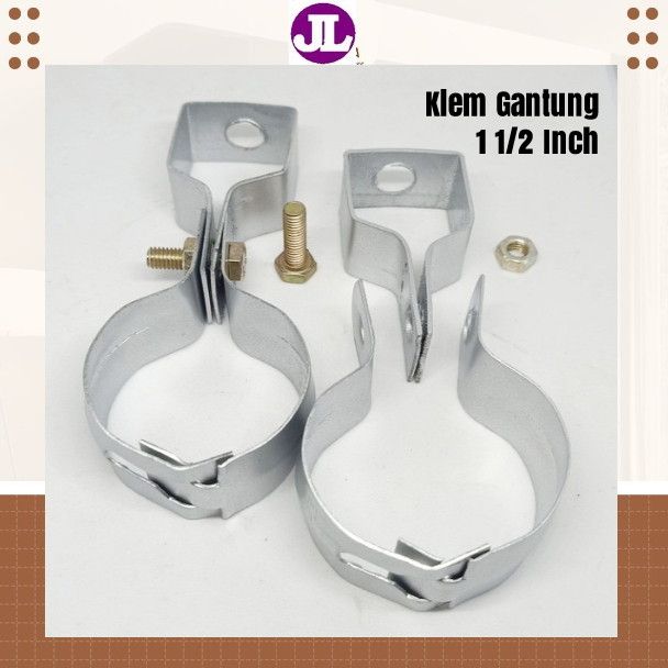 Klem Gantung Engsel Pipa 11/2 Inch Instalasi Pipa Gedung Hanger Clamp ...