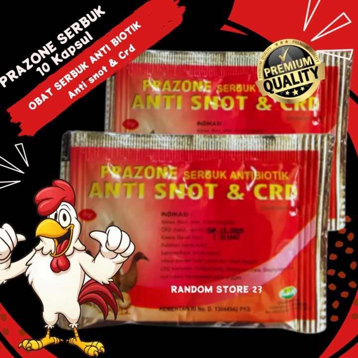 PRAZONE Serbuk Anti Biotik Obat Ayam Anti Snot & CRD 10 Gram | Lazada ...