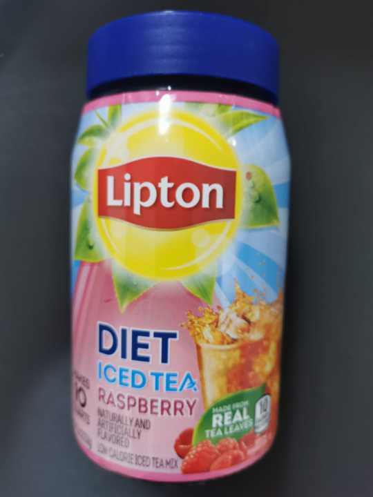 Lipton No Sugar Iced Tea Mix Raspberry 85g (3Oz) Makes 10 Quarts ...
