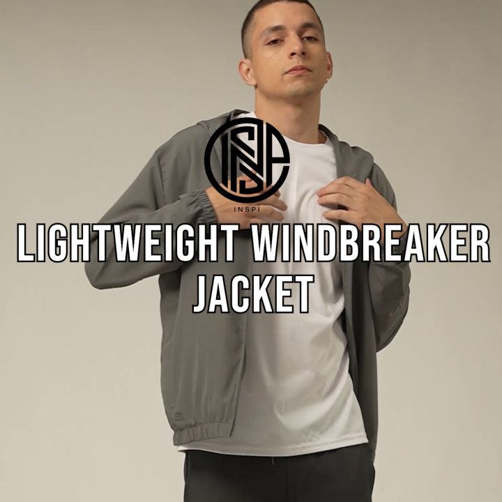 INSPI Originals Windbreaker Bomber Jacket for Men & Women w/ Zipper ...