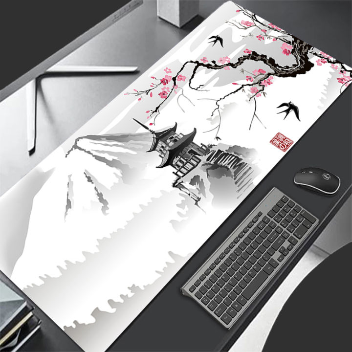 Mouse Pad Gaming Sakura Japanese Cherry Blossom XL Home New HD Mousepad XXL Keyboard Pad Non ...
