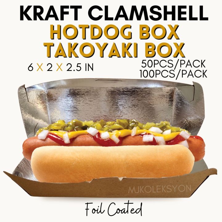 Hotdog Takoyaki Box Corndog Box Clamshell 50pcs | Lazada PH Hotdog Takoyaki Box Corndog Box Clamshell 50pcs | Lazada PH