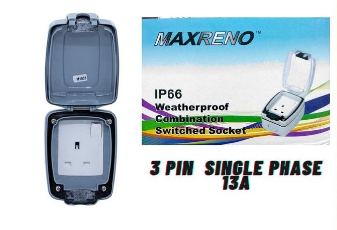 LVEH[MAXRENO / DLX IP66 WEATHER COMBINATION SWITCH SOCKET] HIGH QUALITY ...