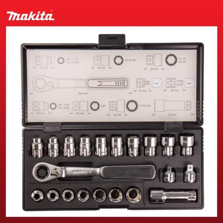 Makita B-65604 - 21pcs Pass-Thru Socket Set | Lazada PH