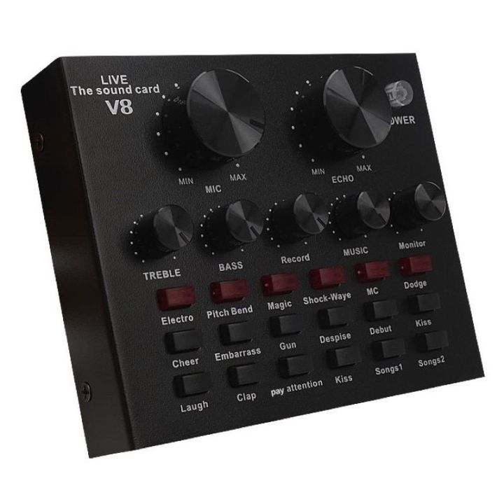 Sound Card Audio V8 Live Singing Mixer Eksternal v8 | Lazada Indonesia