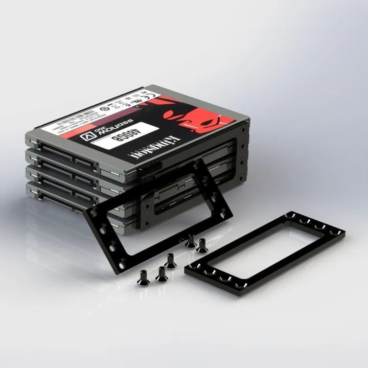Aluminum Alloy Hard Drive Bracket 2.5 Inch for Desktop Computer Screw ...