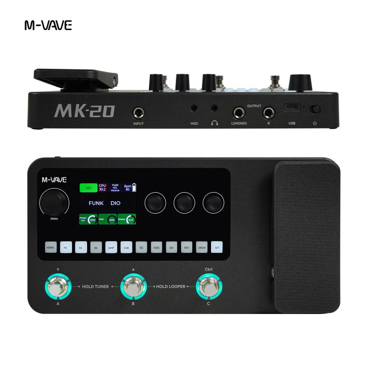 M-Vave MK-20 Multi-Effect เอฟเฟคกีตาร์ มัลติเอฟเฟคกีตาร์ มัลติเอฟเฟค ...