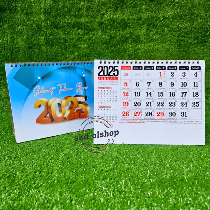 kalender meja 2025 kalender meja kerja km 13 ukuran 21x16 cm (terima ...