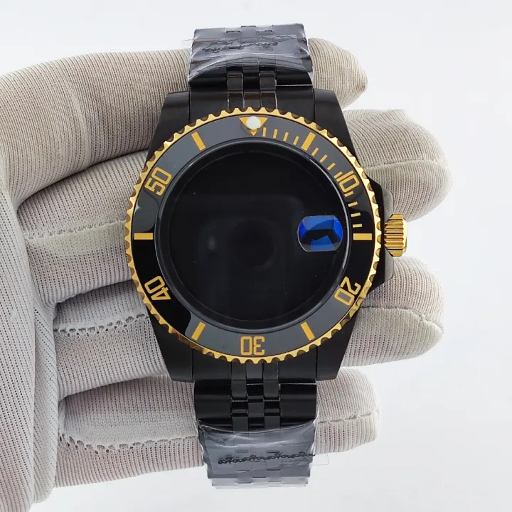 Vỏ Đồng Hồ Nam Màu Vàng Đen 40MM Với Kính Sapphire Thép Không Gỉ 904L ...