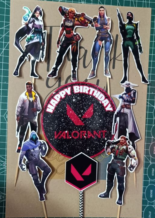 VALORANT INSPIRED CAKE TOPPER | Lazada PH