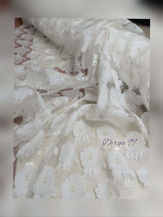 MEWAH!! Kain Organza Motif Mata Dewa . Kain Organdy Motif Terbaru ( Per ...