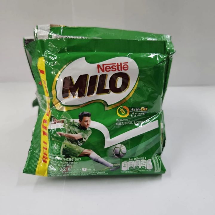Milo Active Go Sachet 22 gram x 10's | Lazada Indonesia