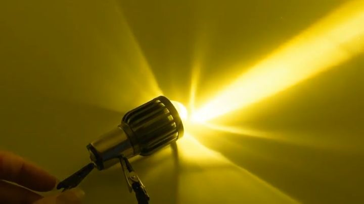 Ceyes Universal Motorcycle Led Headlight Bulb Px15d H6 H4 Yellow White