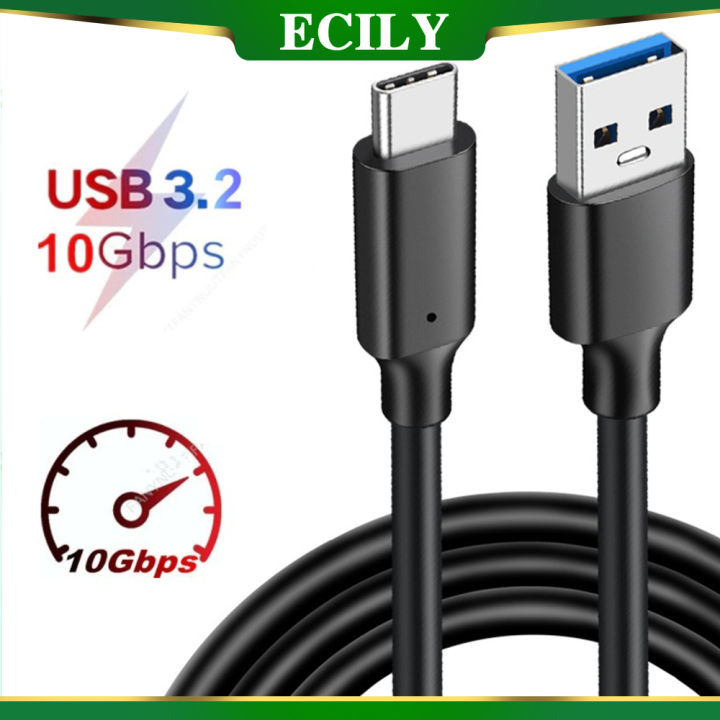 ECILY USB3.2 10Gbps Cable USB Type A to USB C 3.1/3.2 Gen2 Cable Data ...