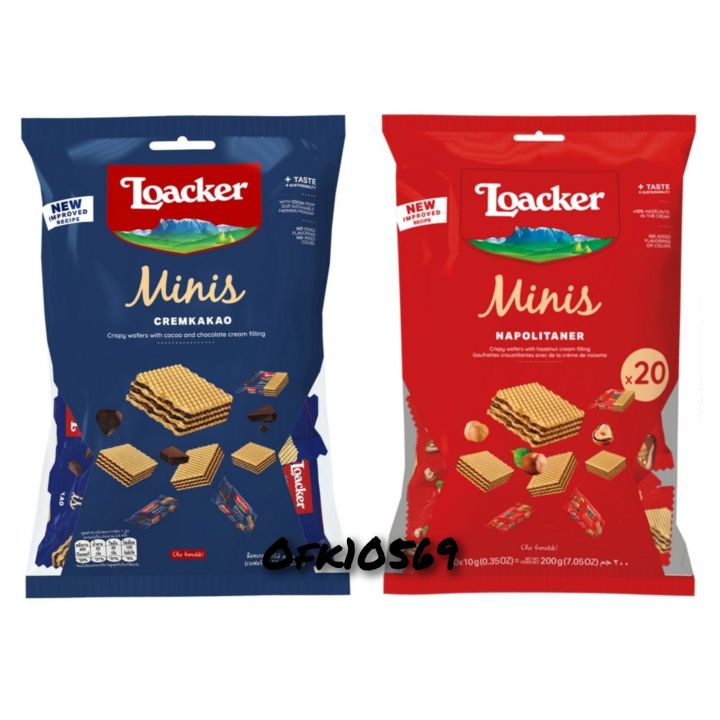 Loacker Minis Cremkakao/Napolitaner Wafer 10GMx20's | Lazada