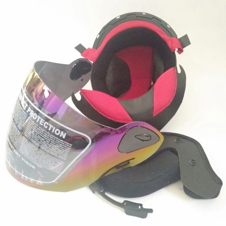 kaca hlem nhk R6 paket komplit kaca dan busa visor NHK R6 merek clear ...