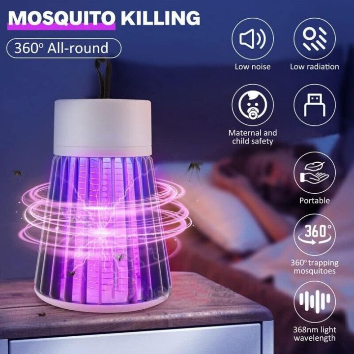 1PC Electric Shock Mosquito Killer Lamp Waterproof Two-in-One Bug ...
