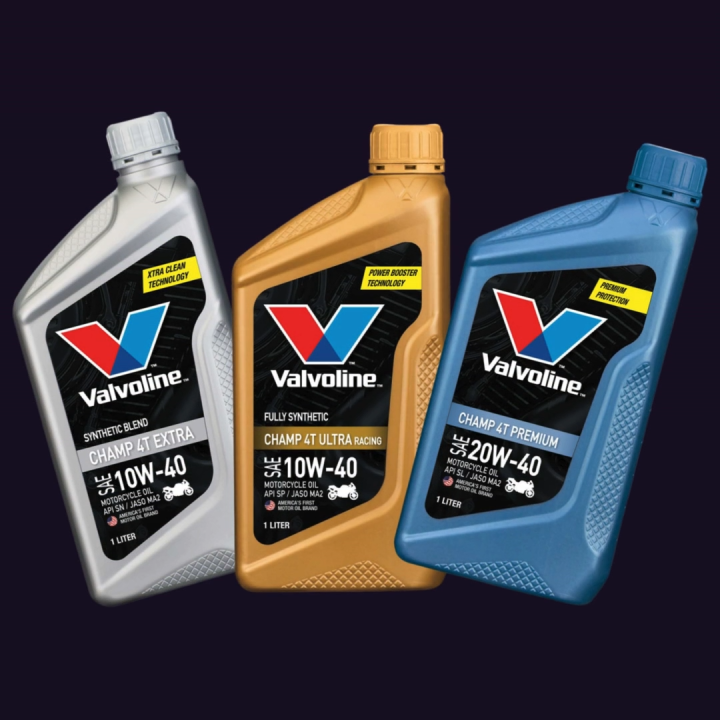 Valvoline Champ 4T Extra 10W-40 (1L) – Synthetic Blend Motorcycle Oil ...
