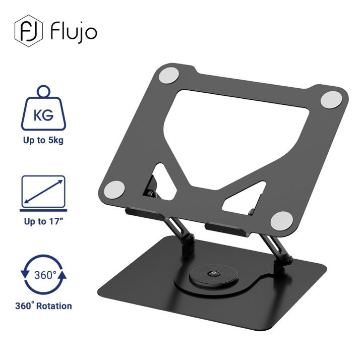 Flujo FlexStand Pro Laptop Stand Adjustable 360 Rotating Ergonomic Desktop Experience Flex Stand Flexistand Lazada Lazada Singapore