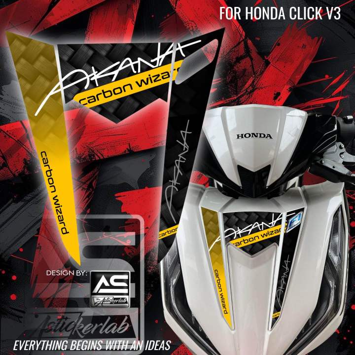 HONDA CLICK V3 MCUT STICKER DECALS PRINTED LAMINATED | Lazada PH
