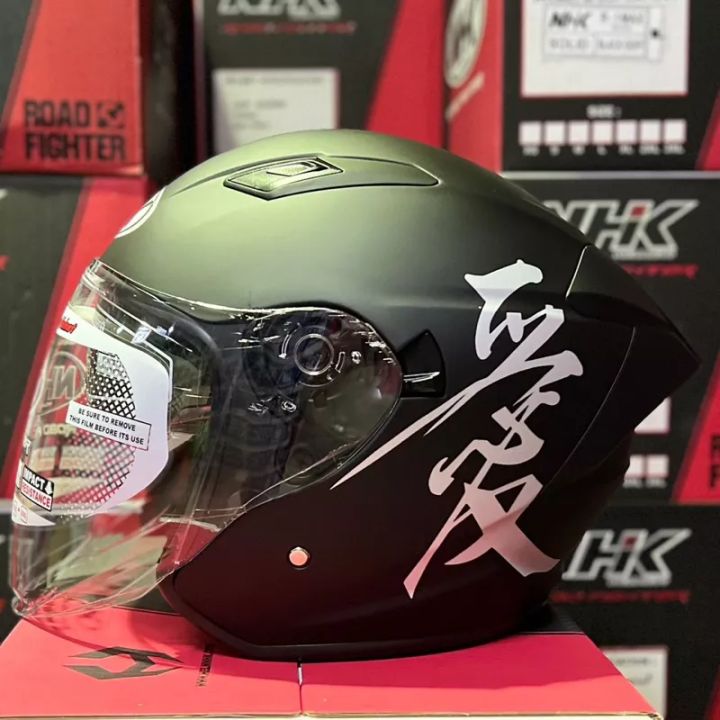HELM NHK R1 MAX MOTIF KANJI HELM HALF FACE NHK R1 MAX KANJI DOUBLE ...