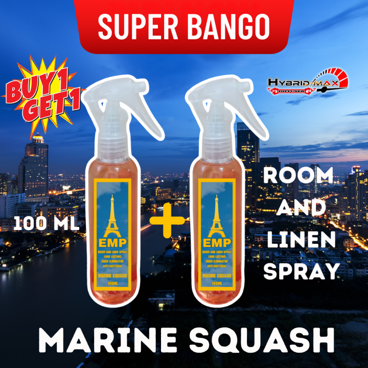 EMP Room Linen Spray Marine Squash 2 PCS 100ml Hotel Scent Fragrance ...