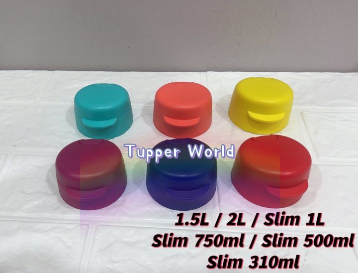 Tupperware Spare Part / Eco Bottle Cap Giant Bottle 2L / 1.5L/ Eco Slim ...