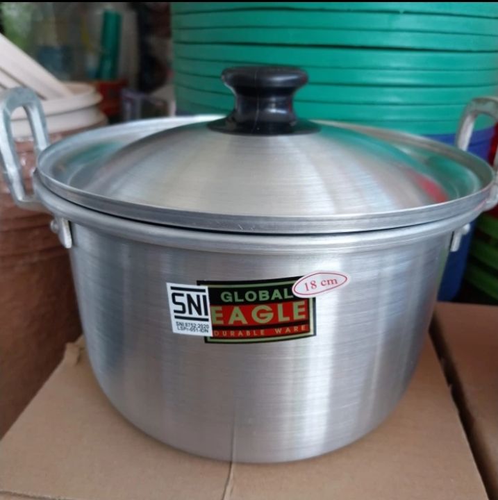 Panci Alumunium Eagle 18 cm / Panci Rebus Air / Panci Serbaguna ...
